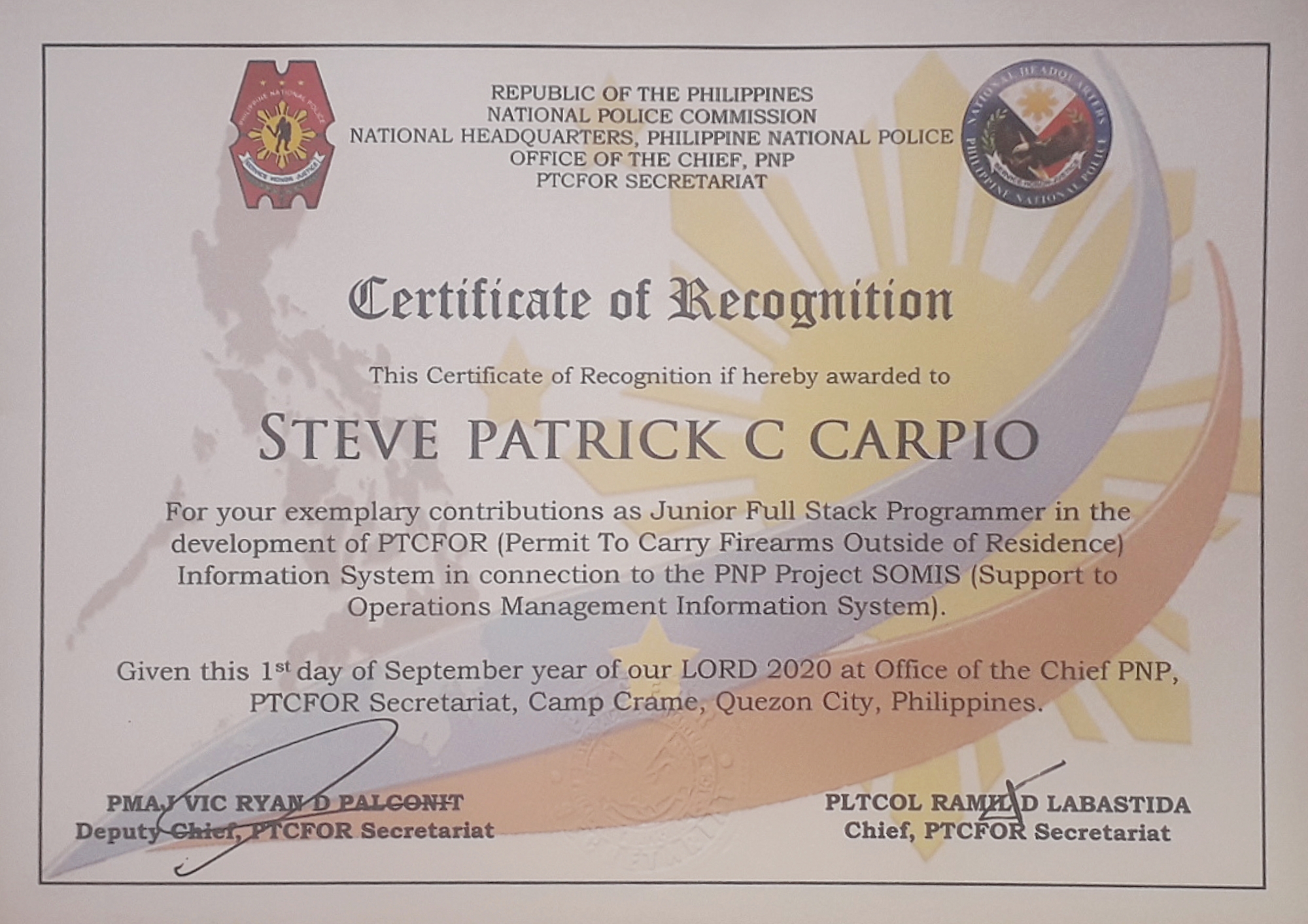 Steve Patrick Carpio